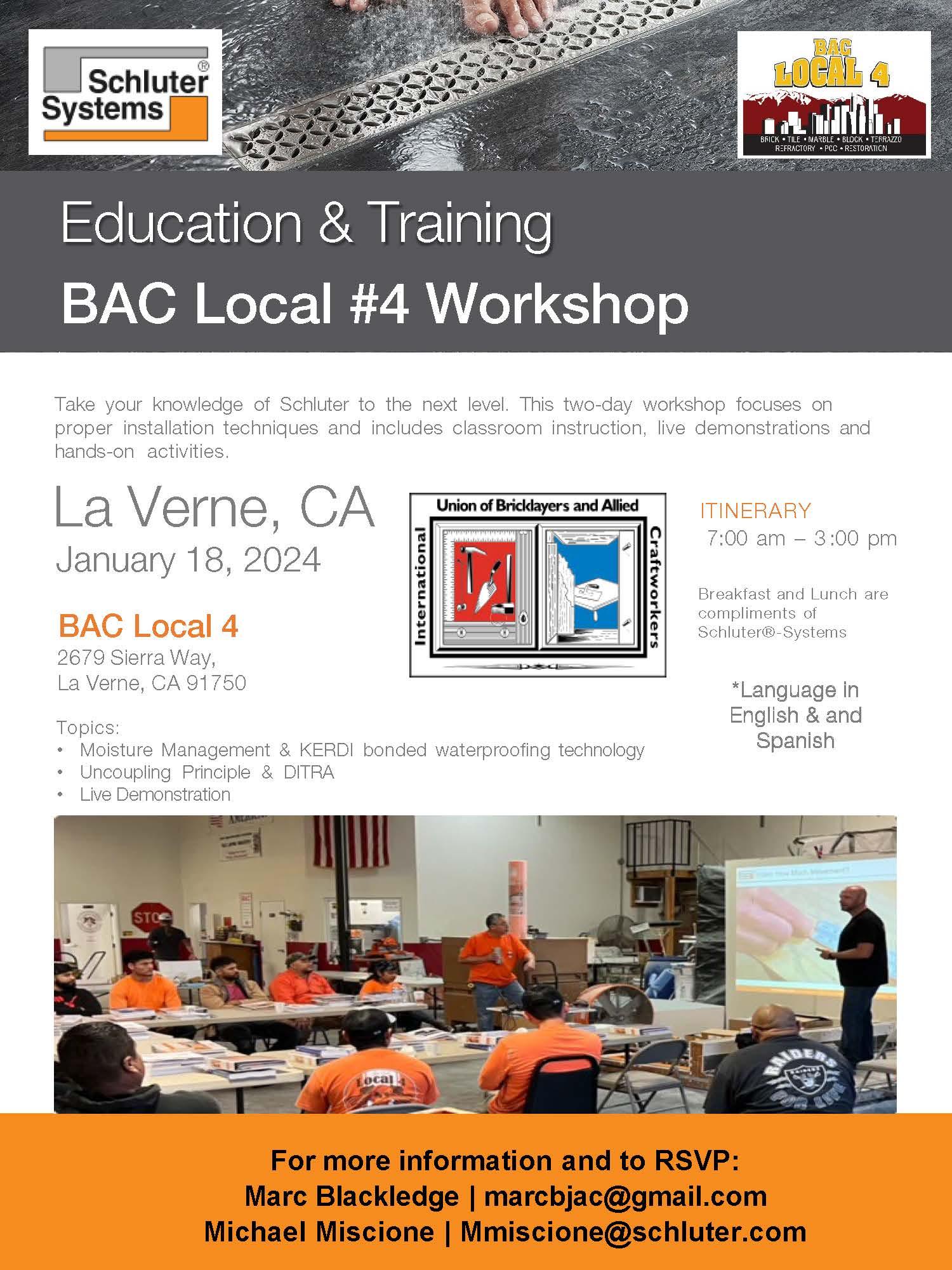 Tile,Marble & Terrazzo Local 4 CA Training Center