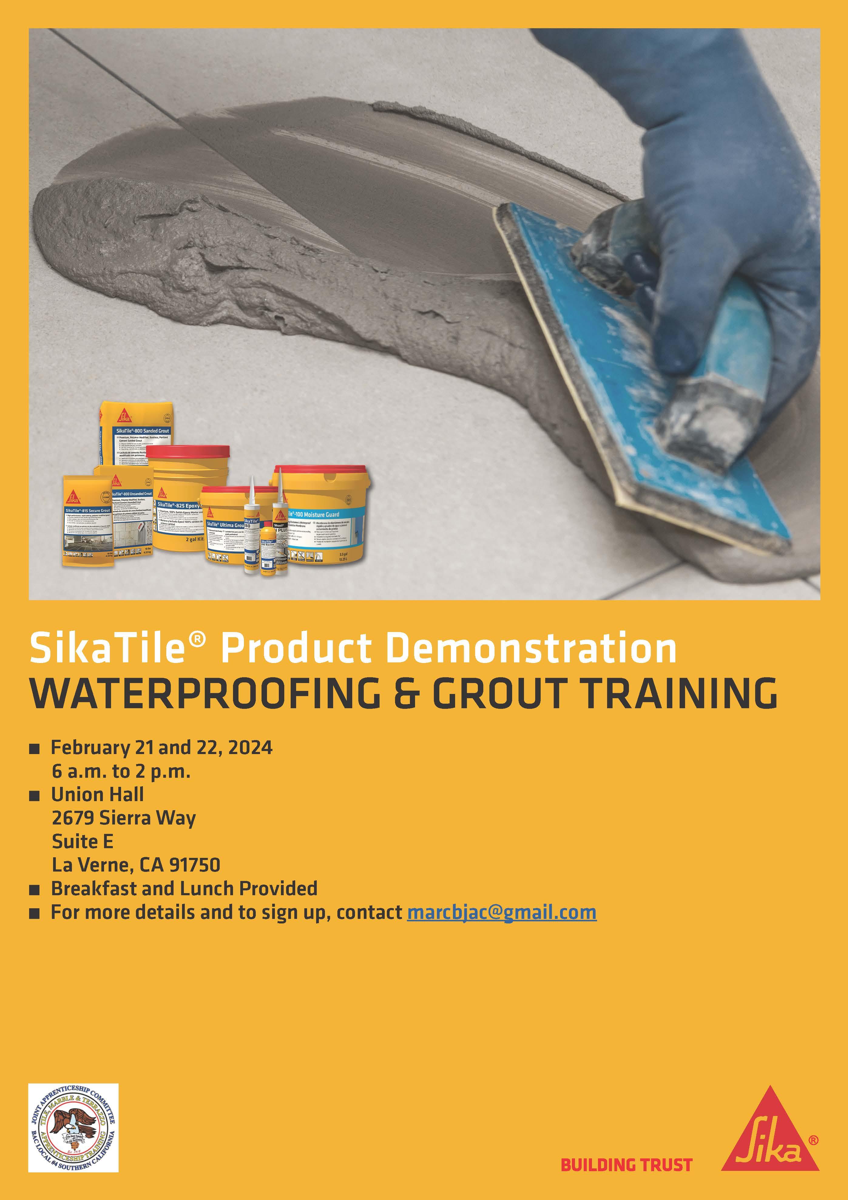 Tile,Marble & Terrazzo Local 4 CA Training Center